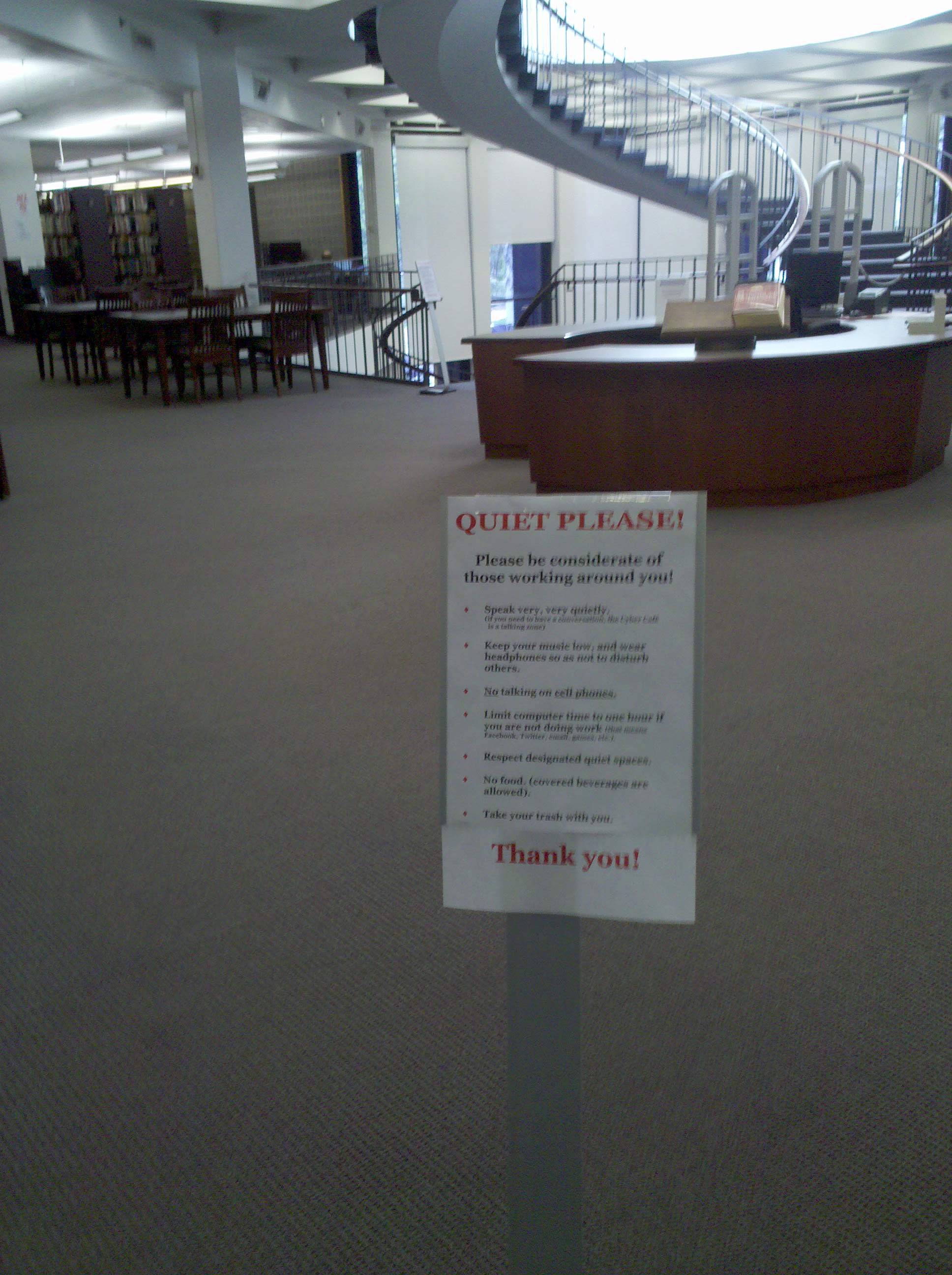 Passive Aggressive Library Signs | The Information Activist Librarian